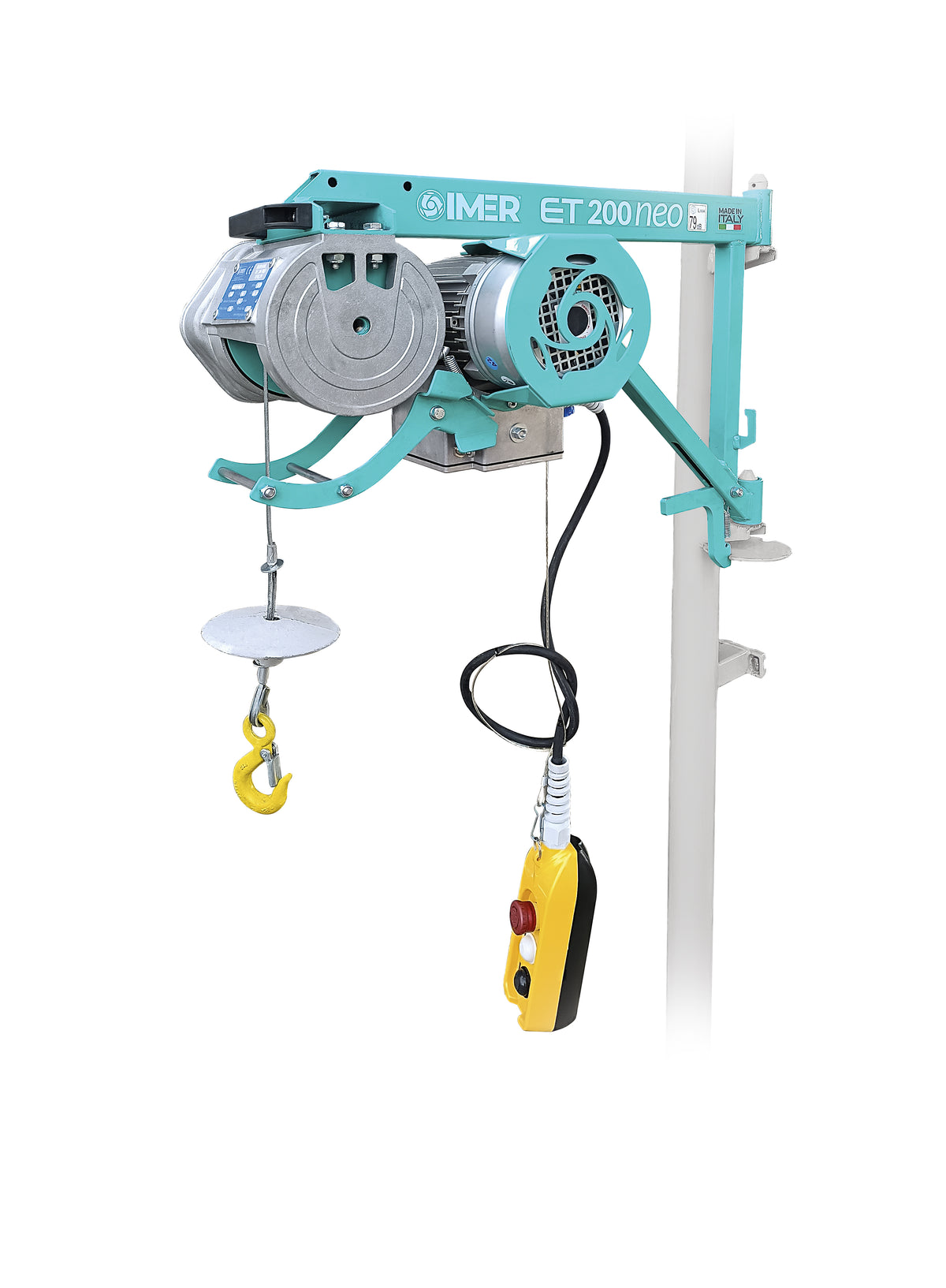 Buy IMER ET 200 NEO Hoist Kit UK | 200kg 110v + Pole Included — Winchshop