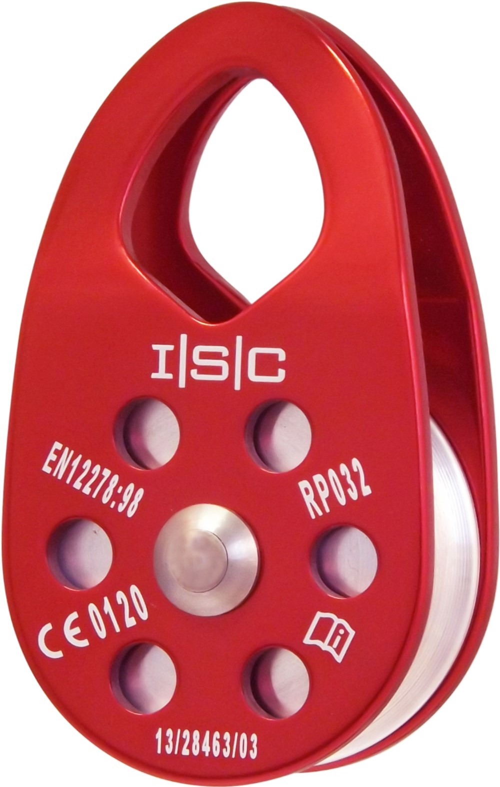 ISC Medium Single Eiger Pulley - Aluminium - 36kN - Max Rope Diameter ...