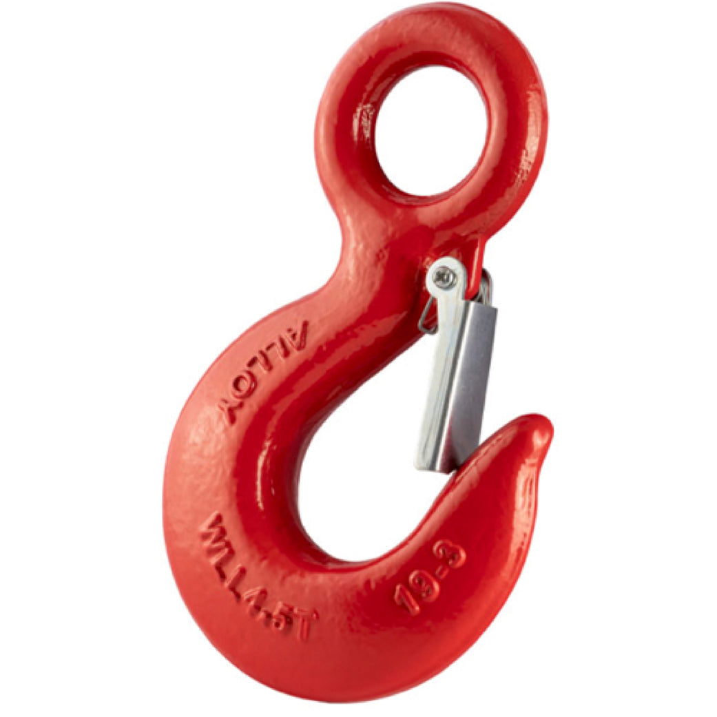 GT Alloy Steel Large Eye Hook with Safety Catch — Winchshop