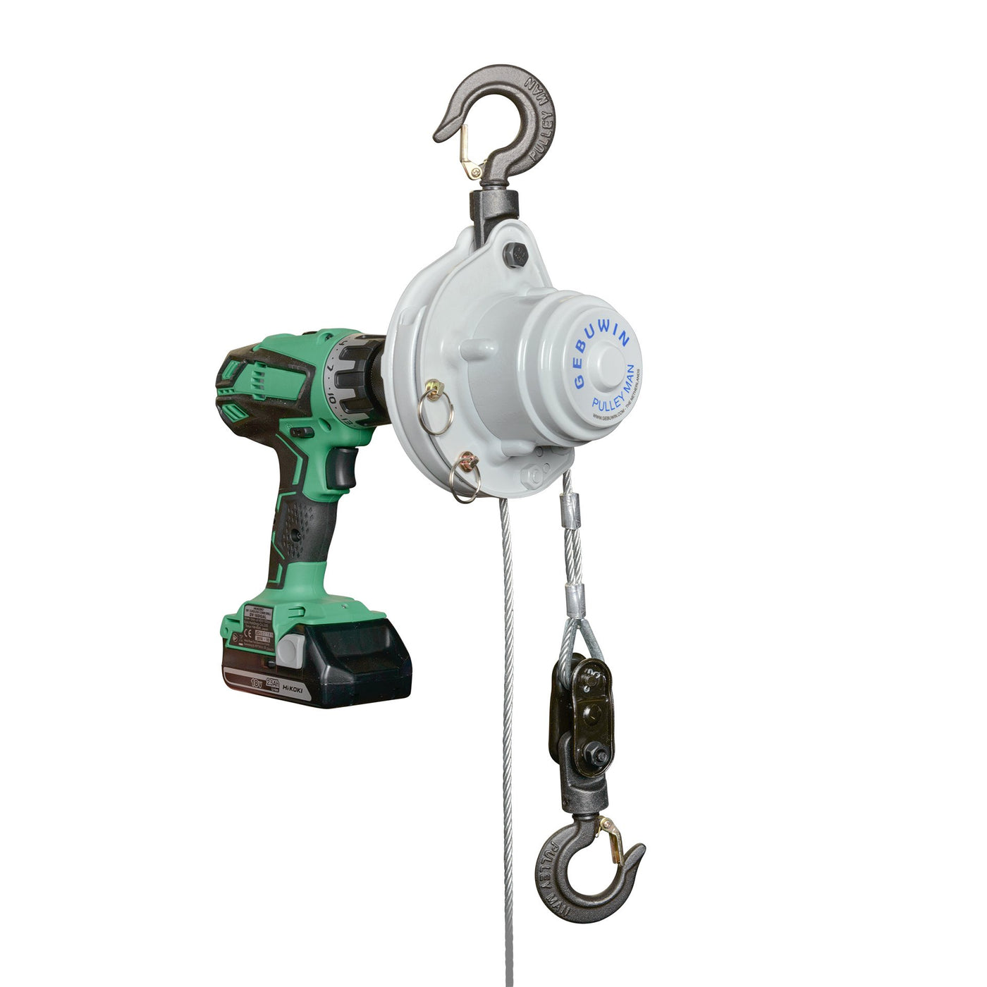 Pulley Man - The Portable Winch and Hoist - Drill Operated — Winchshop