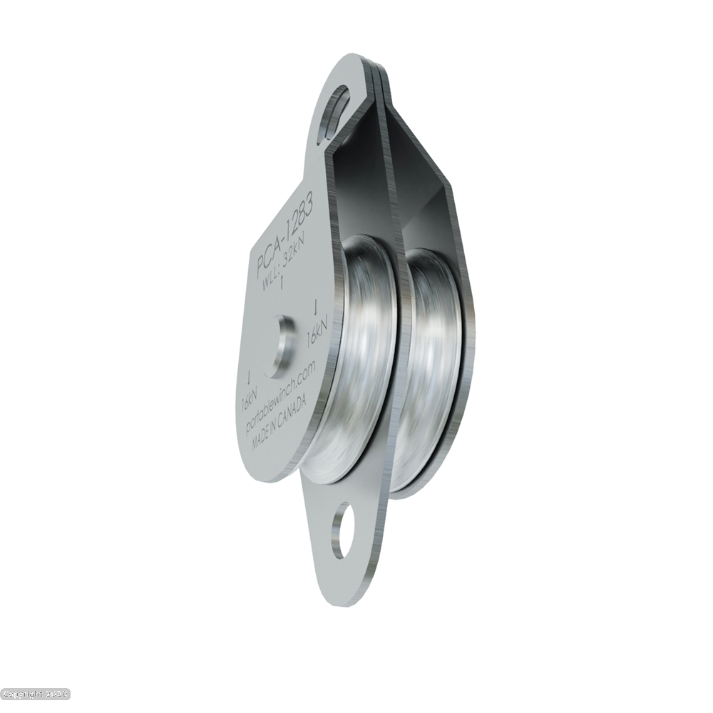 Double Swing Side Pulley Sheave 76mm (Snatch Block for 10mm Rope ...