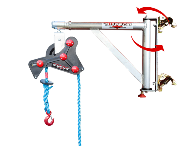 Securpulley Gin Wheel with Straight Arm Bracket, Swivel Arm Bracket an ...